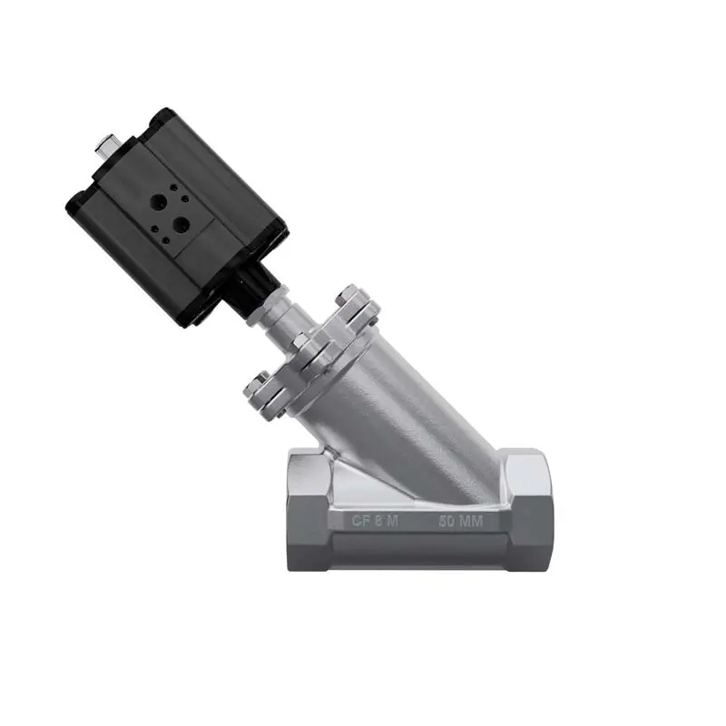 Angle Type Bolted Design Aluminum Cap Screwed Control Valve